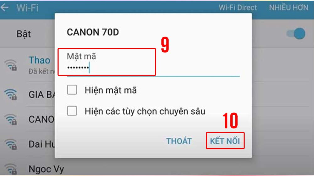 Cách kết nối máy ảnh Canon với điện thoại đơn giản
